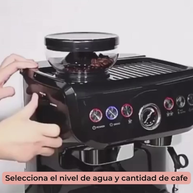 Cafetera Moderna de doble inyección (shot) café espresso/expreso profe