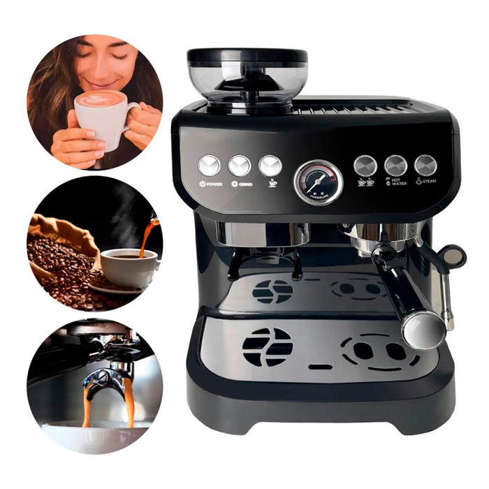 Cafetera Moderna de doble inyección (shot) café espresso/expreso profe