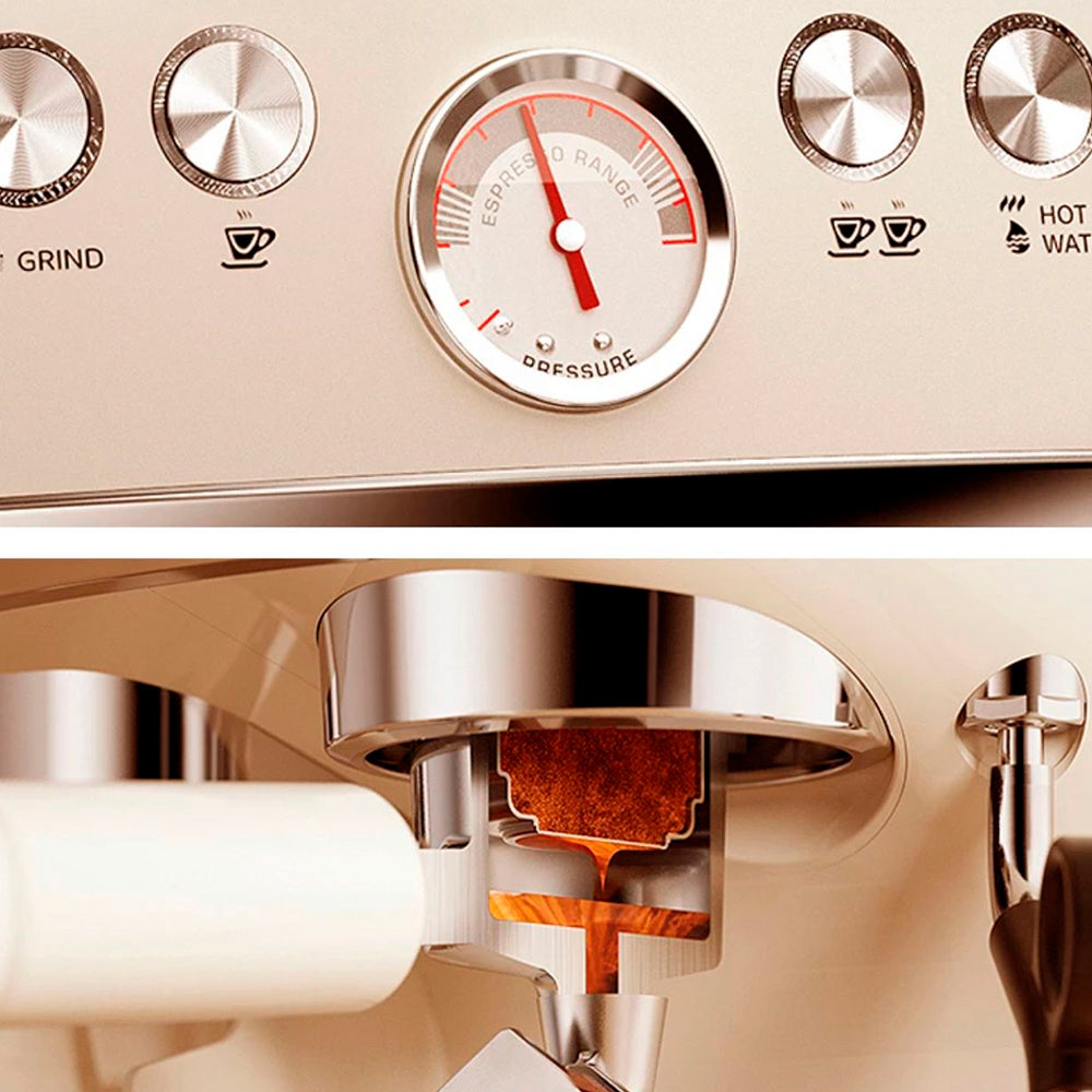Cafetera Moderna de doble inyección (shot) café espresso/expreso profe